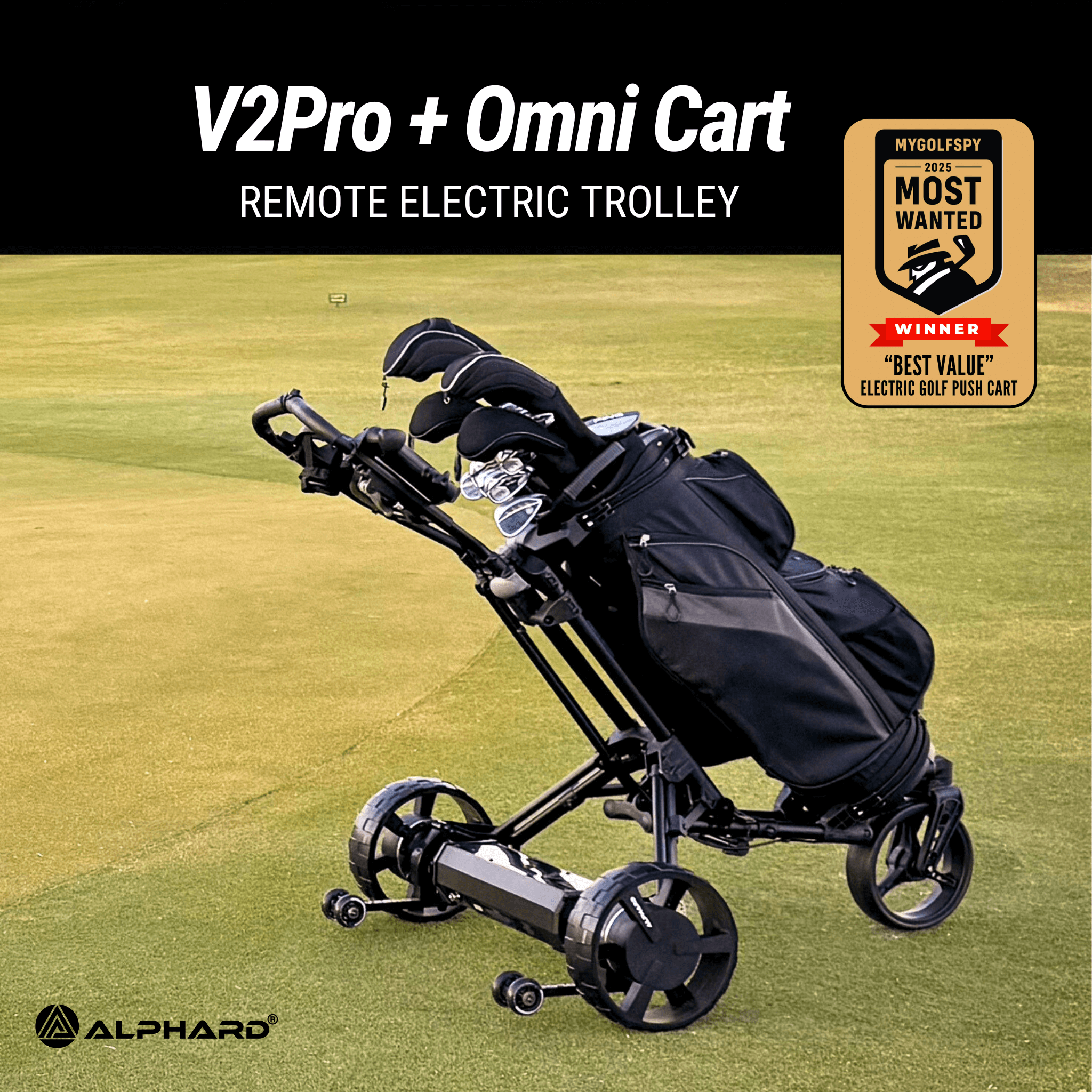 V2Pro + Omni Cart – Alphard Golf EU